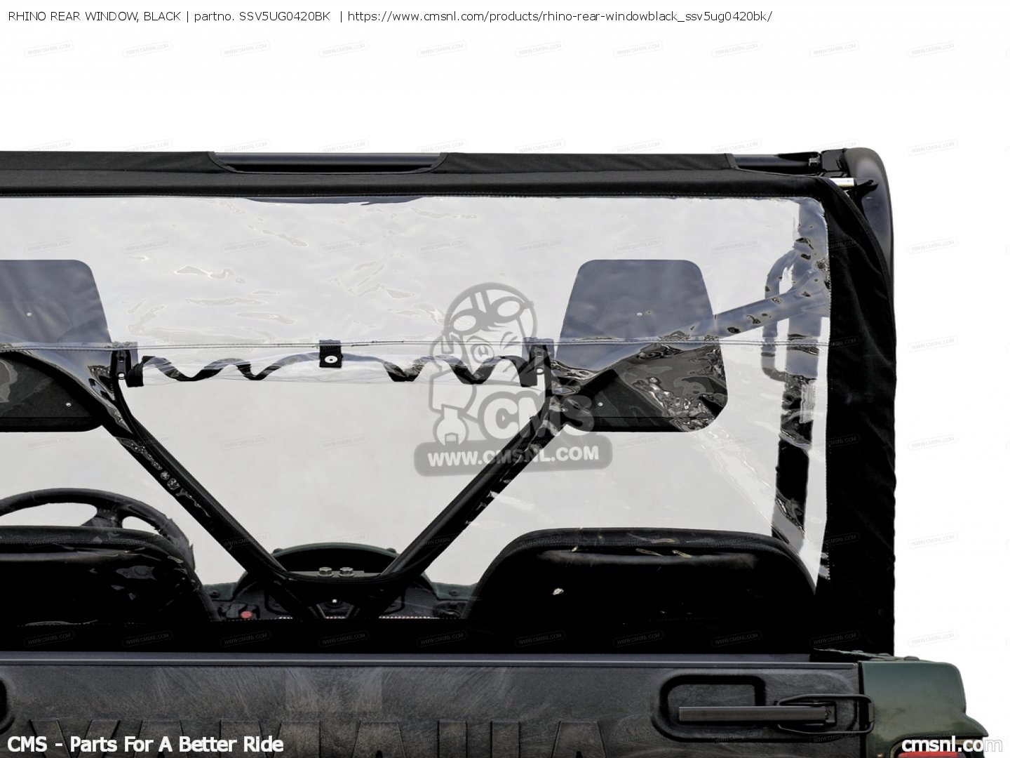 SSV5UG0420BK: Rhino Rear Window, Black Yamaha - buy the SSV-5UG04-20-BK ...