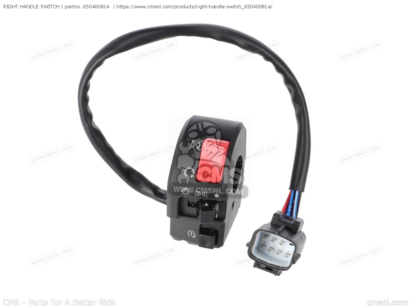 65040081A: RIGHT HANDLE SWITCH Ducati - buy the 65040081A at CMSNL