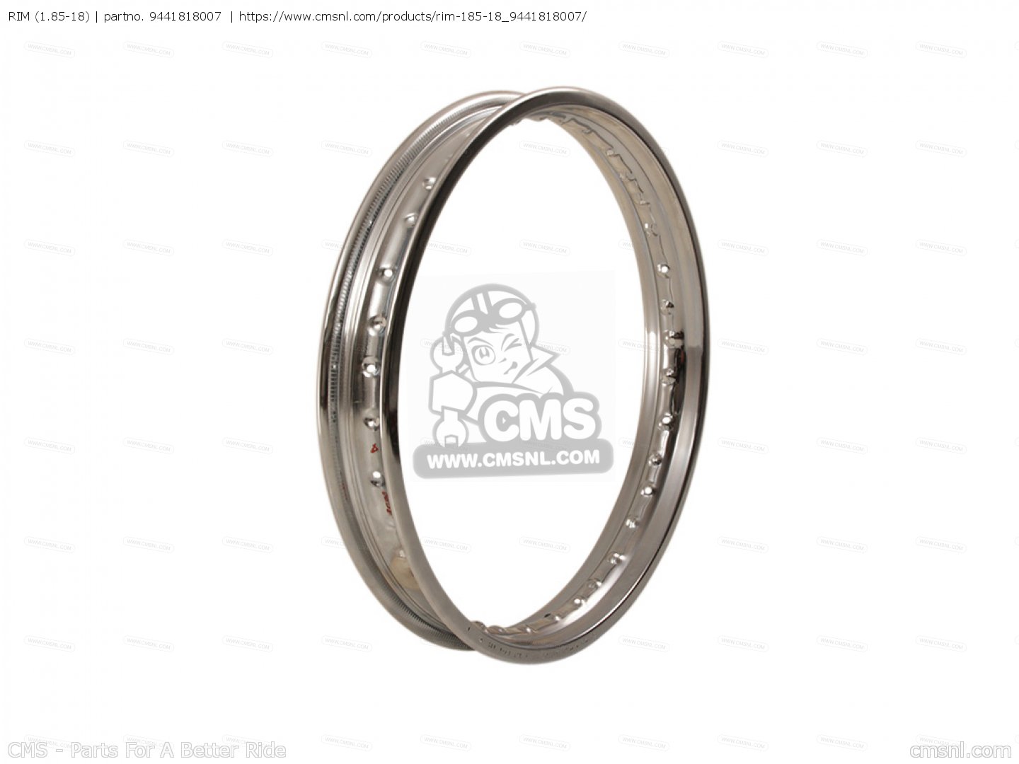 9441818007: Rim (1.85-18) Yamaha - buy the 94418-18007-00 at CMSNL
