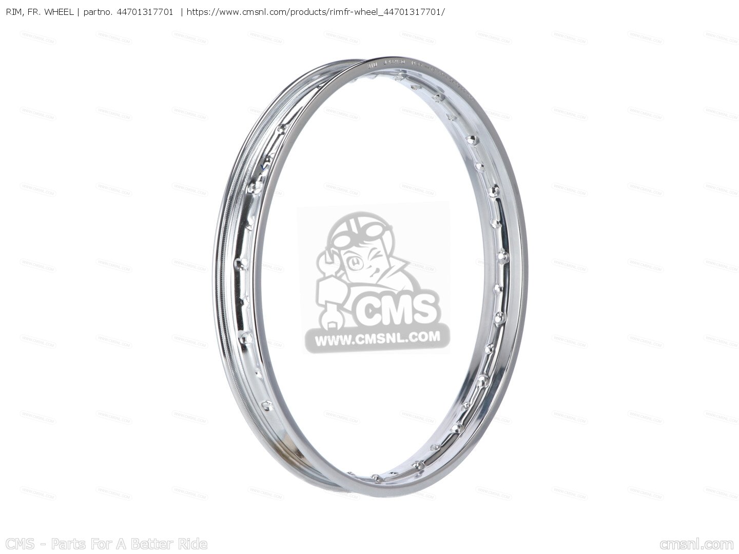 44701317701: RIM, FR. WHEEL 1.60X18 Honda - buy the 44701-317-701 at CMSNL
