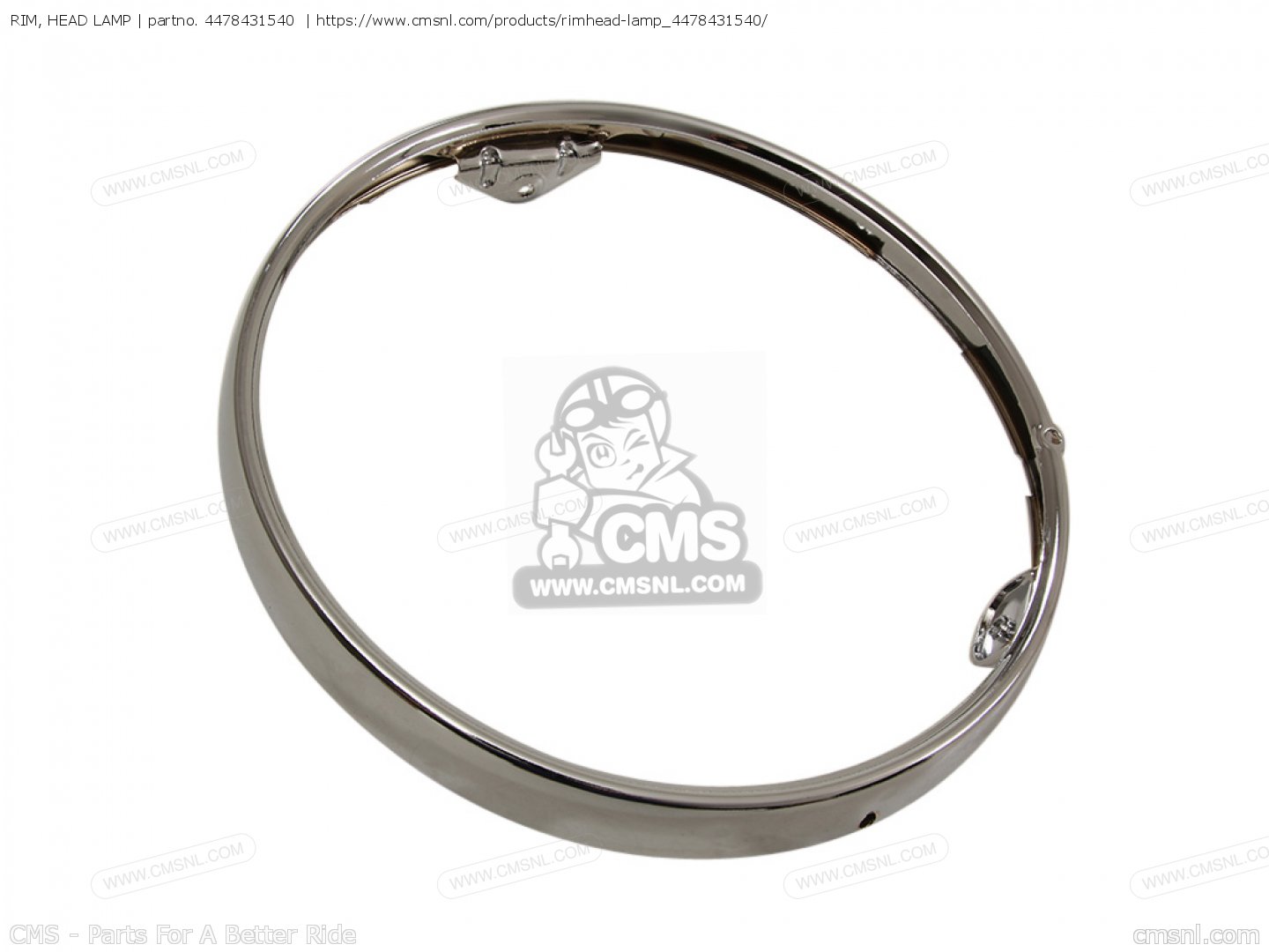 4478431540: RIM, HEAD LAMP Yamaha - buy the 447-84315-40-00 at CMSNL