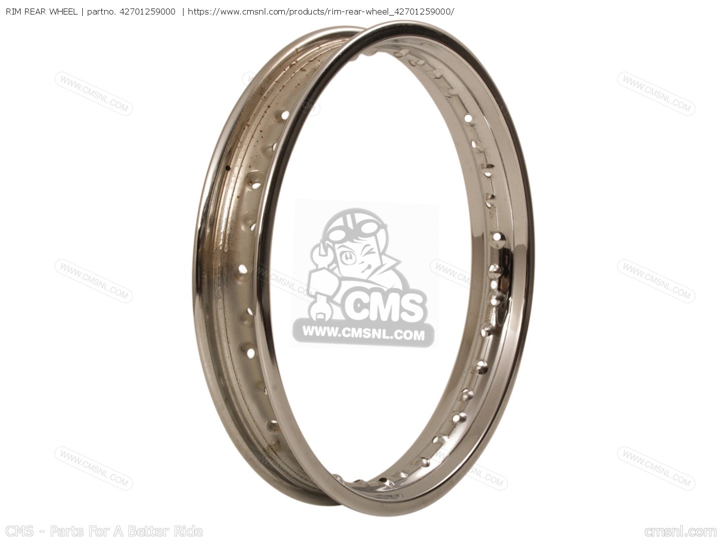 42701259000: RIM REAR WHEEL Honda - buy the 42701-259-000 at CMSNL