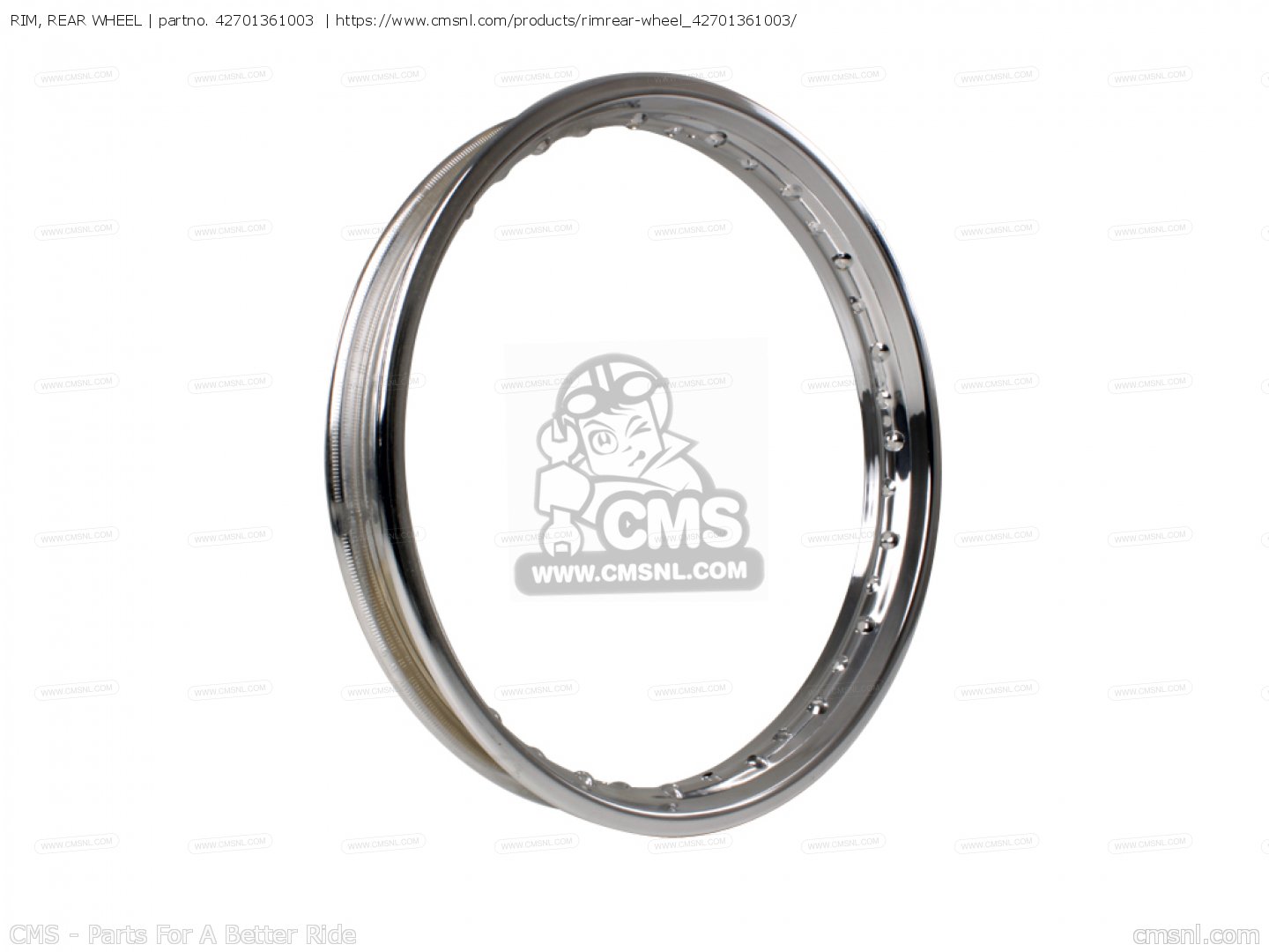 RIM, REAR WHEEL for Honda - order at CMSNL