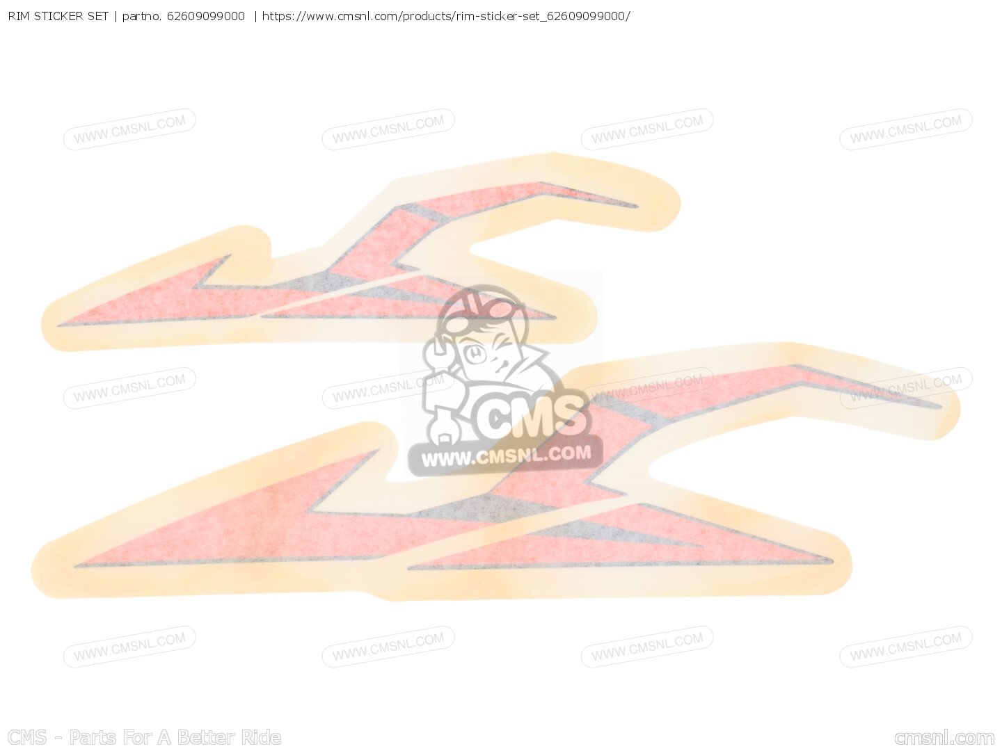 62609099000: RIM STICKER SET KTM - buy the 62609099000 at CMSNL