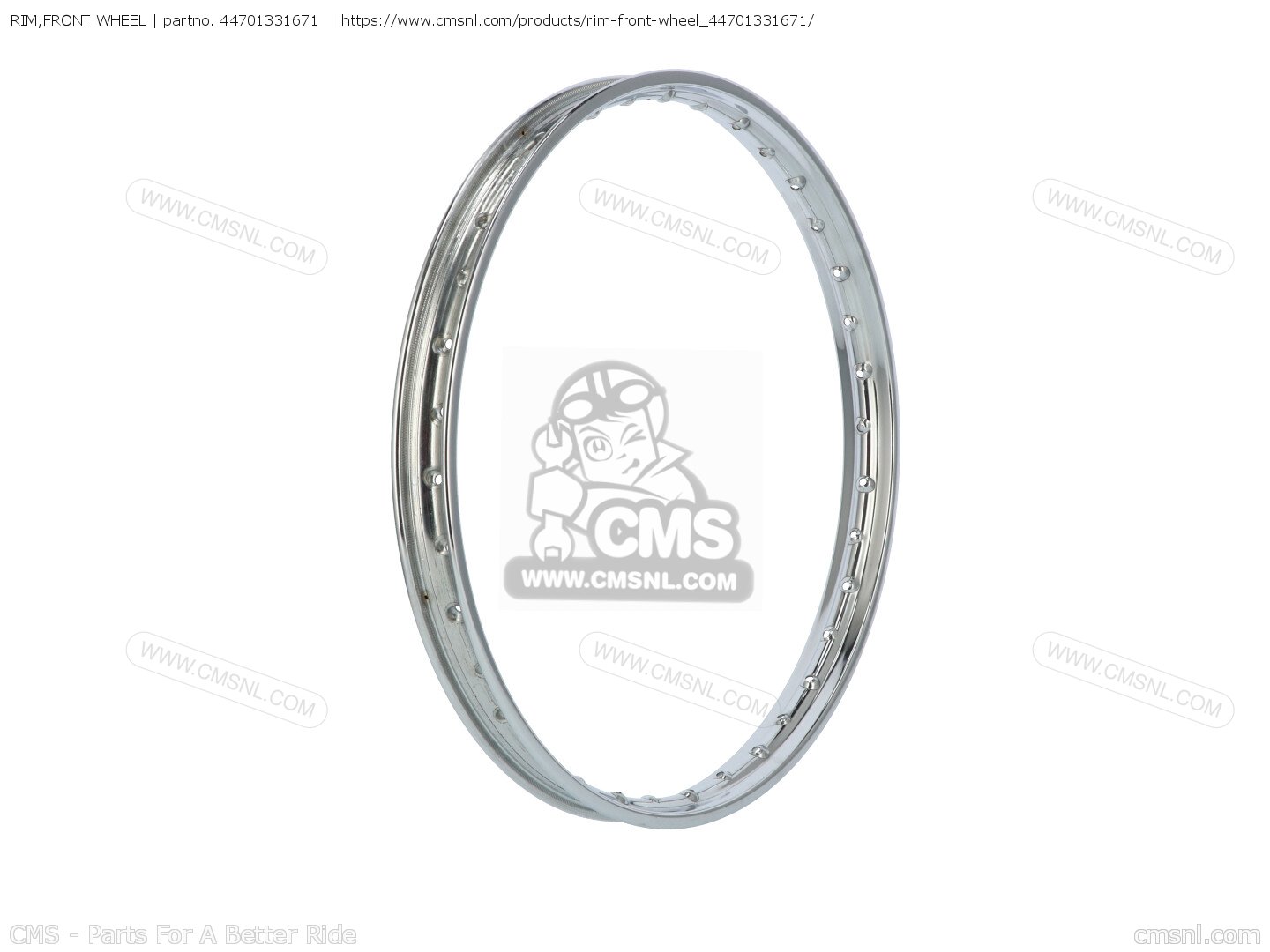44701331671: RIM,FRONT WHEEL Honda - buy the 44701-331-671 at CMSNL