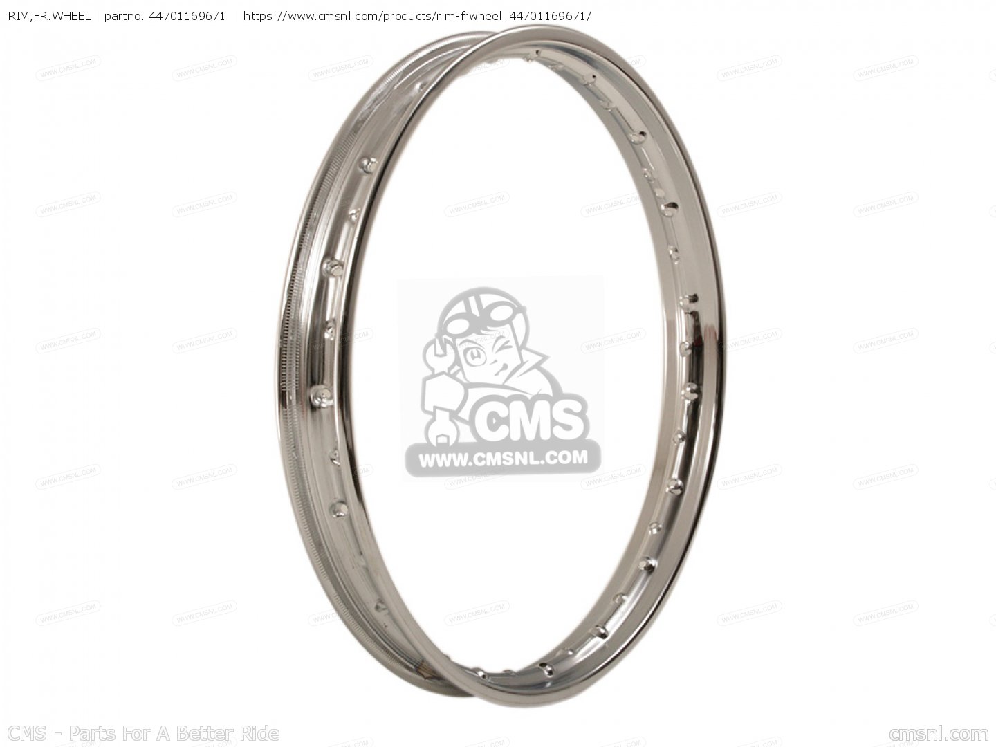 44701169671: RIM,FR.WHEEL Honda - buy the 44701-169-671 at CMSNL