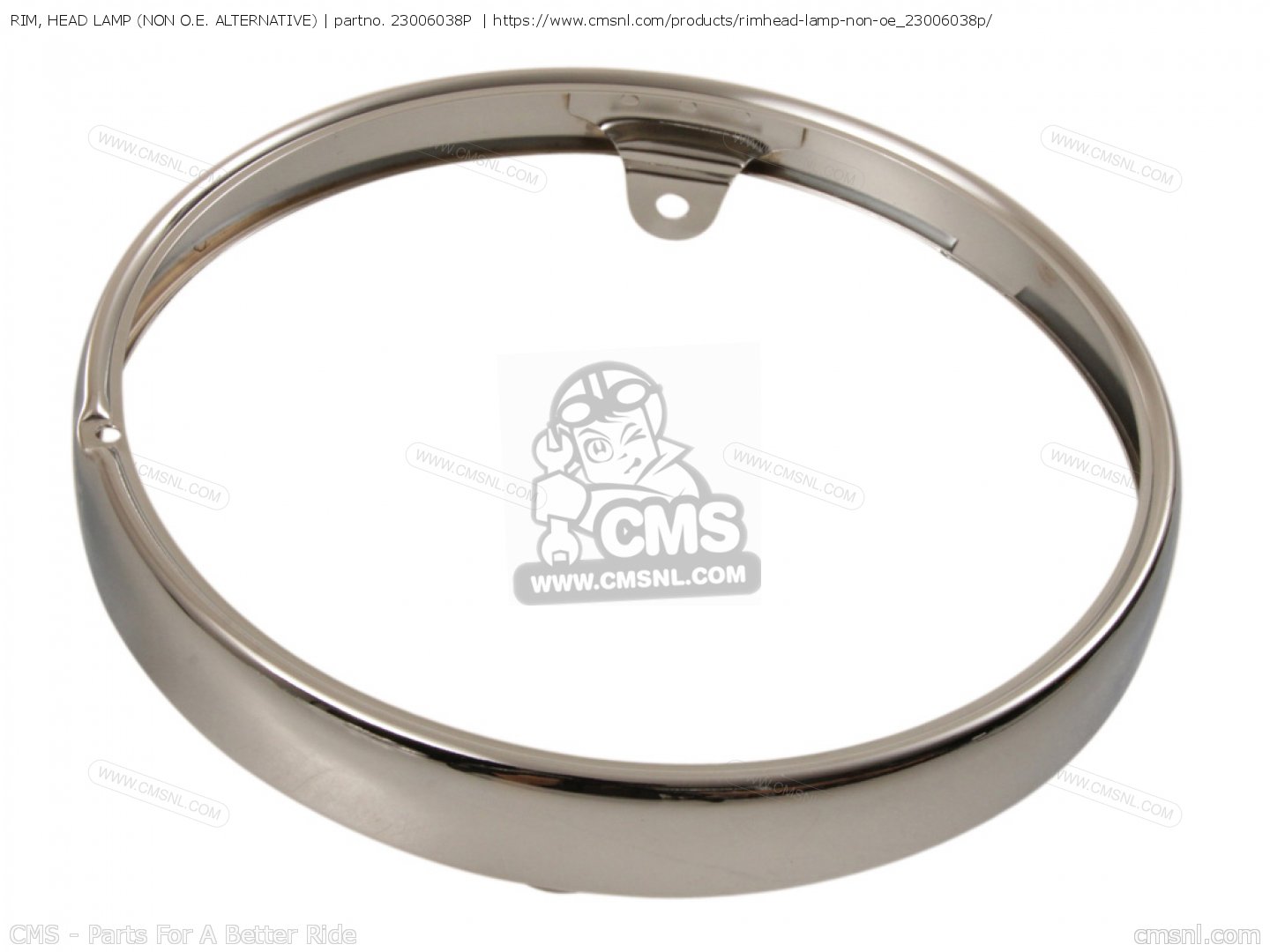 23006038P: Rim, Head Lamp Kawasaki - buy the 23006-038P at CMSNL