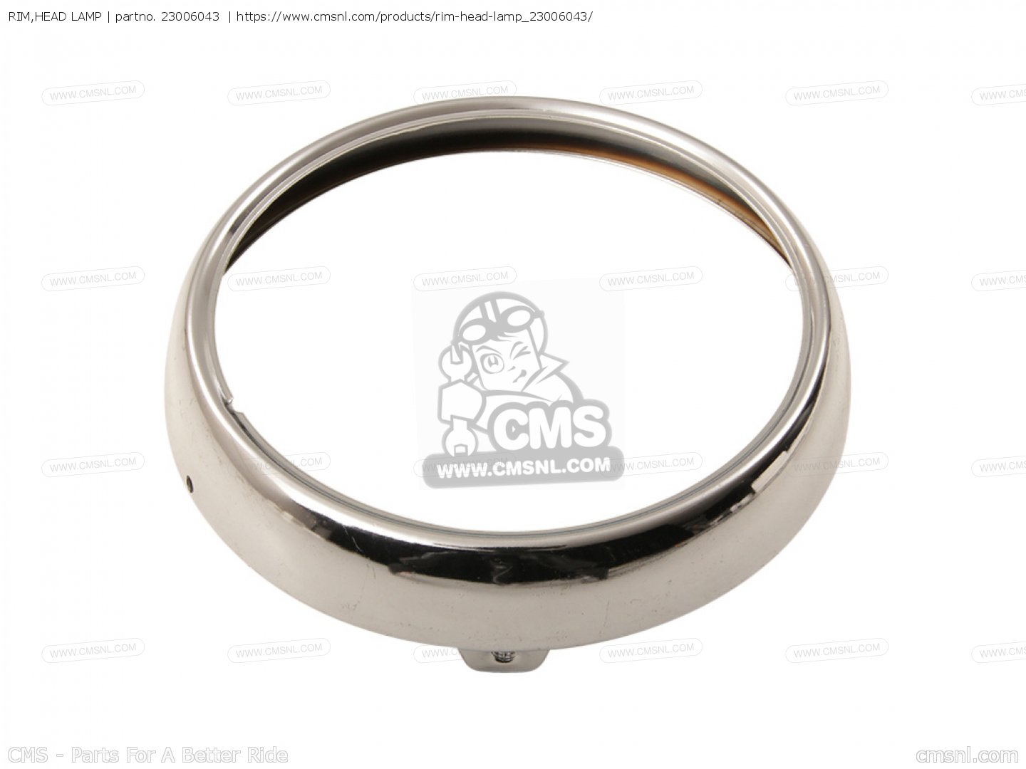23006043: RIM,HEAD LAMP Kawasaki - buy the 23006043 at CMSNL