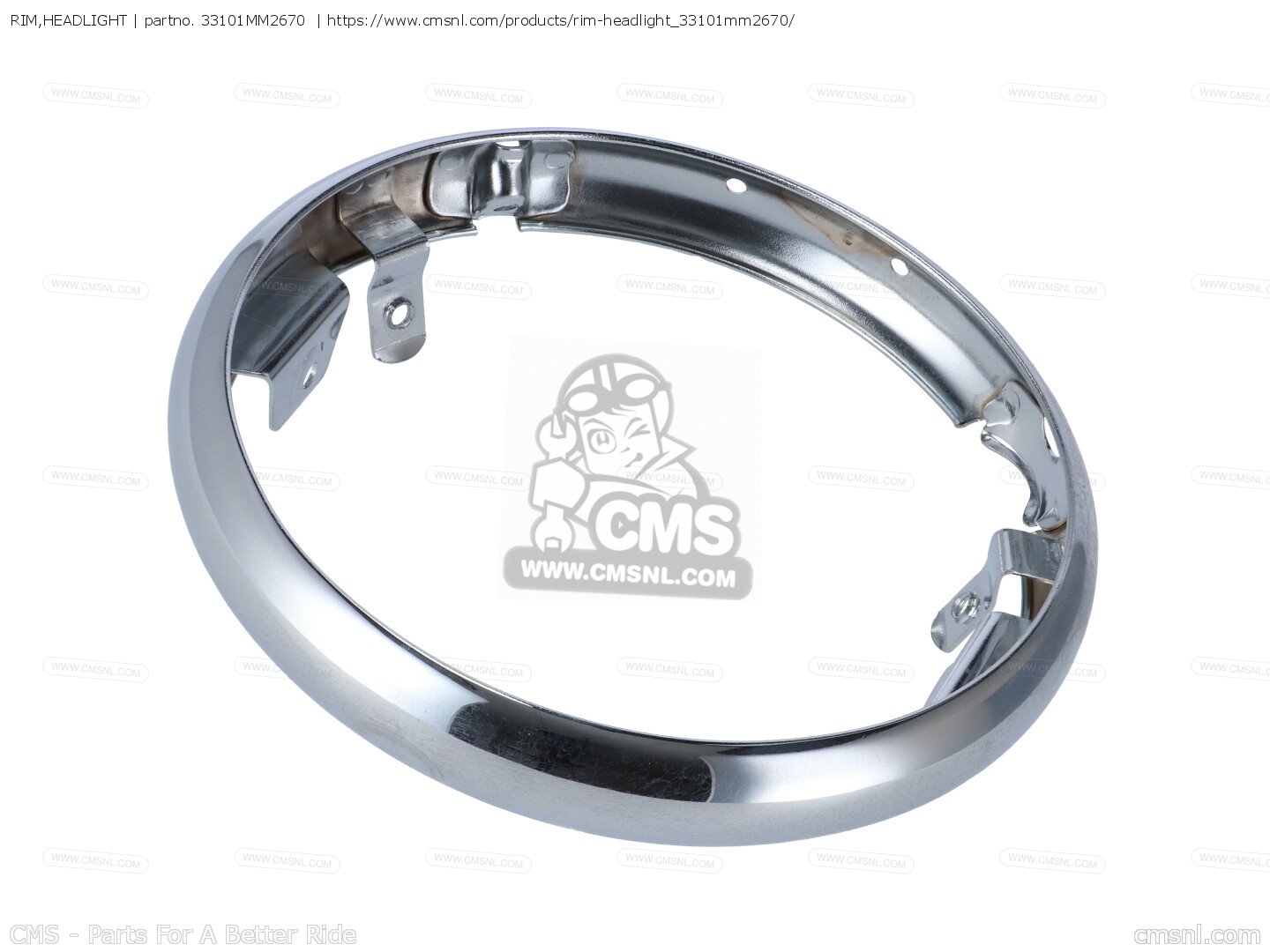 RIM,HEADLIGHT for CMX450C REBEL 1986 (G) CANADA / MKH - order at CMSNL
