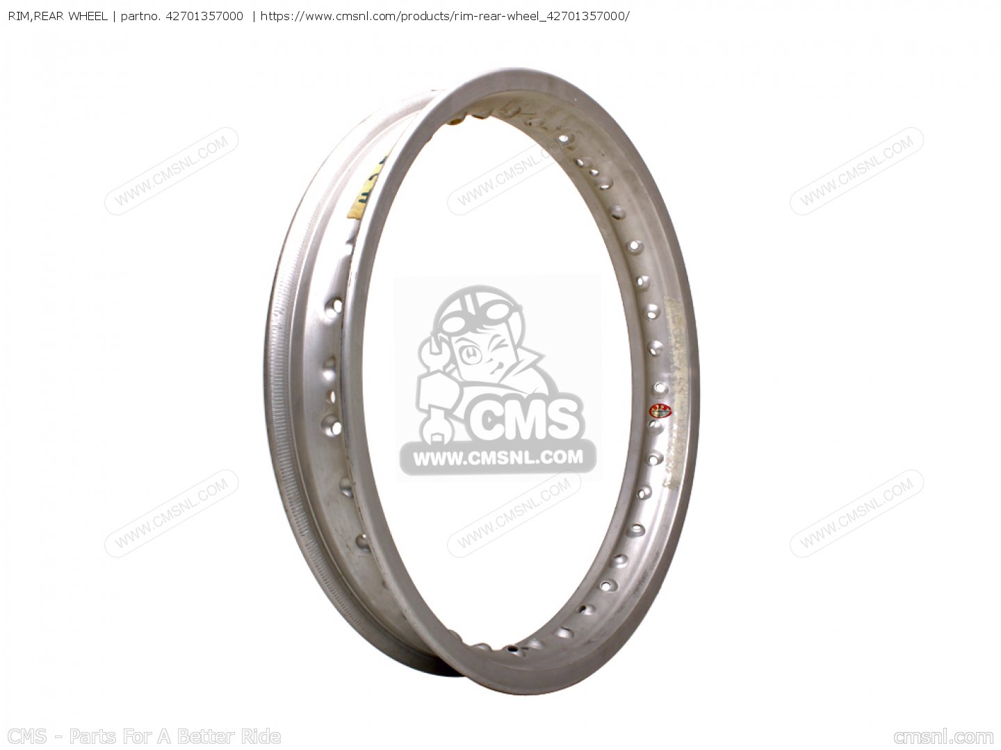 42701357000: RIM,REAR WHEEL Honda - buy the 42701-357-000 at CMSNL