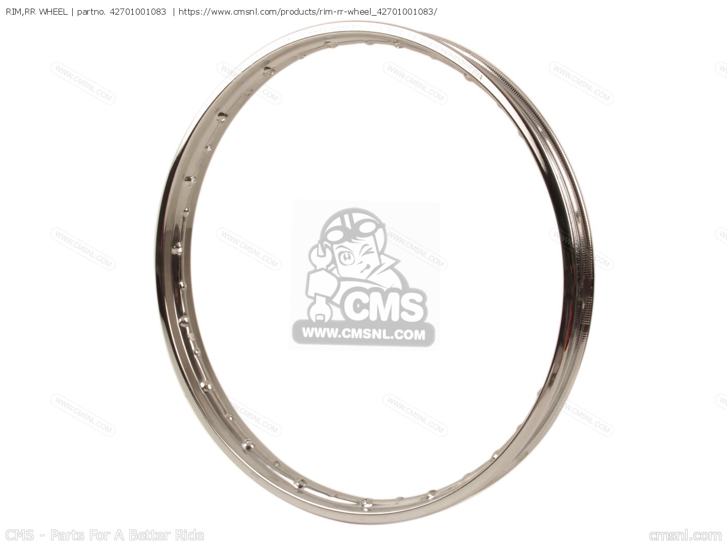 42701001083: RIM,RR WHEEL Honda - buy the 42701-001-083 at CMSNL