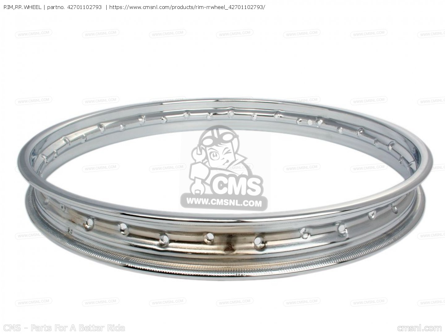 42701102793: RIM,RR.WHEEL Honda - buy the 42701-102-793 at CMSNL
