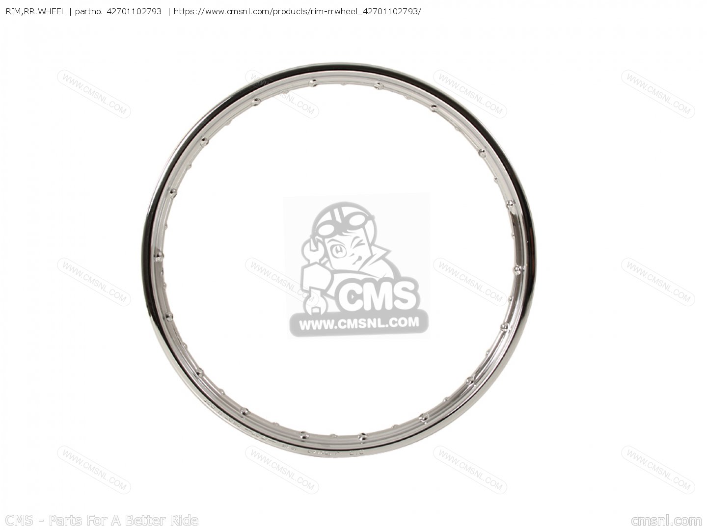 42701102793: RIM,RR.WHEEL Honda - buy the 42701-102-793 at CMSNL