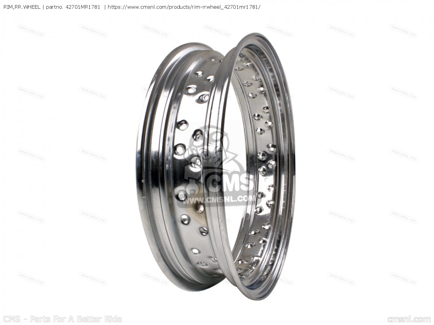 42701MR1781: Rim,rr.wheel Honda - buy the 42701-MR1-781 at CMSNL