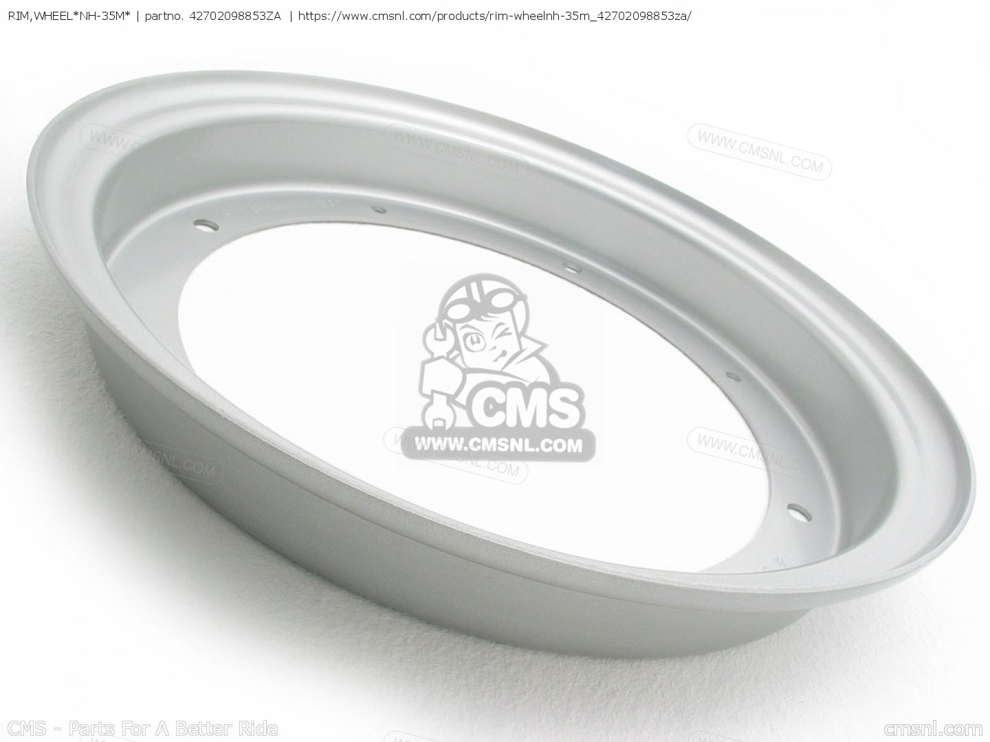 42702098853ZA: RIM,WHEEL*NH-35M* Honda - buy the 42702-098-853ZA at CMSNL