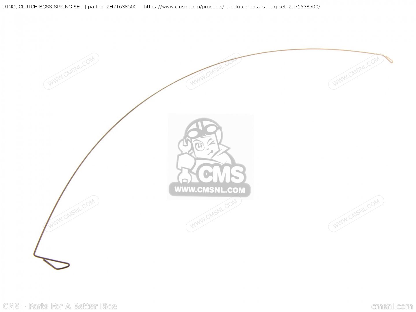 RING, CLUTCH BOSS SPRING SET for Yamaha - order at CMSNL