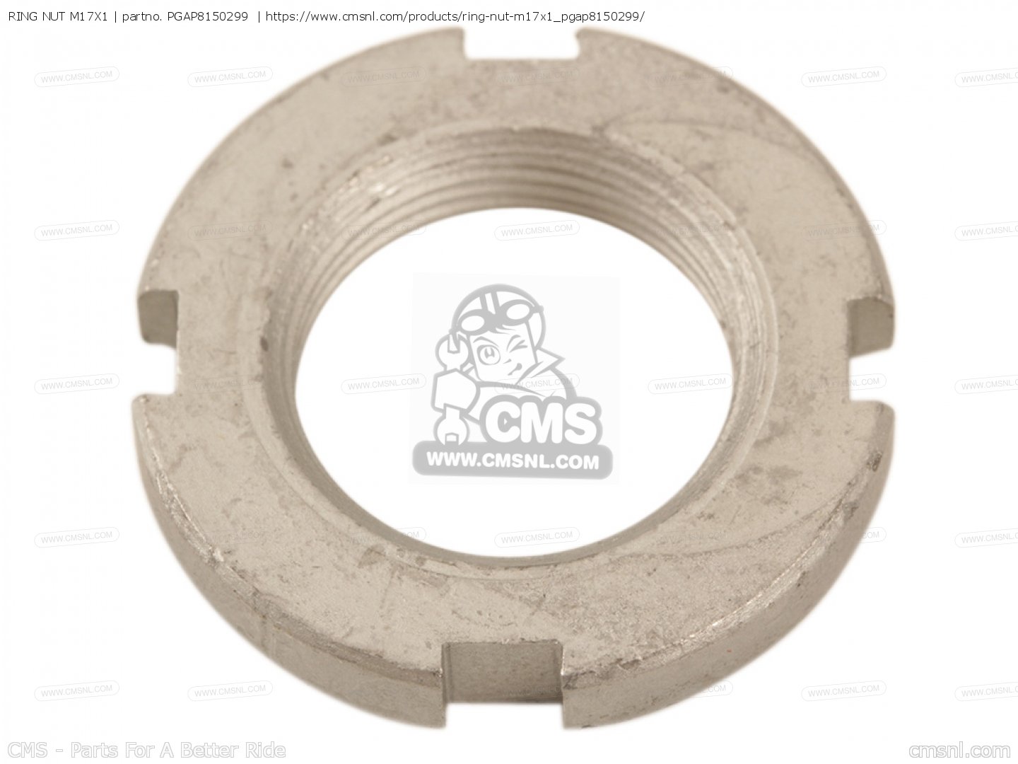 PGAP8150299: Ring Nut M17x1 Piaggio Group - buy the AP8150299 at CMSNL