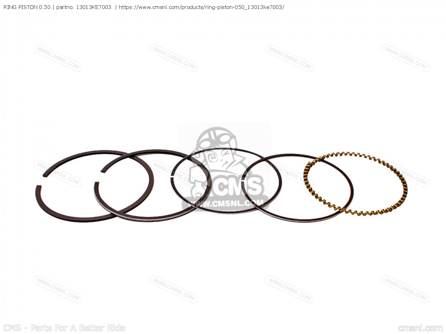 13013KE7003: Ring Piston 0.50 Honda - buy the 13013-KE7-003 at CMSNL