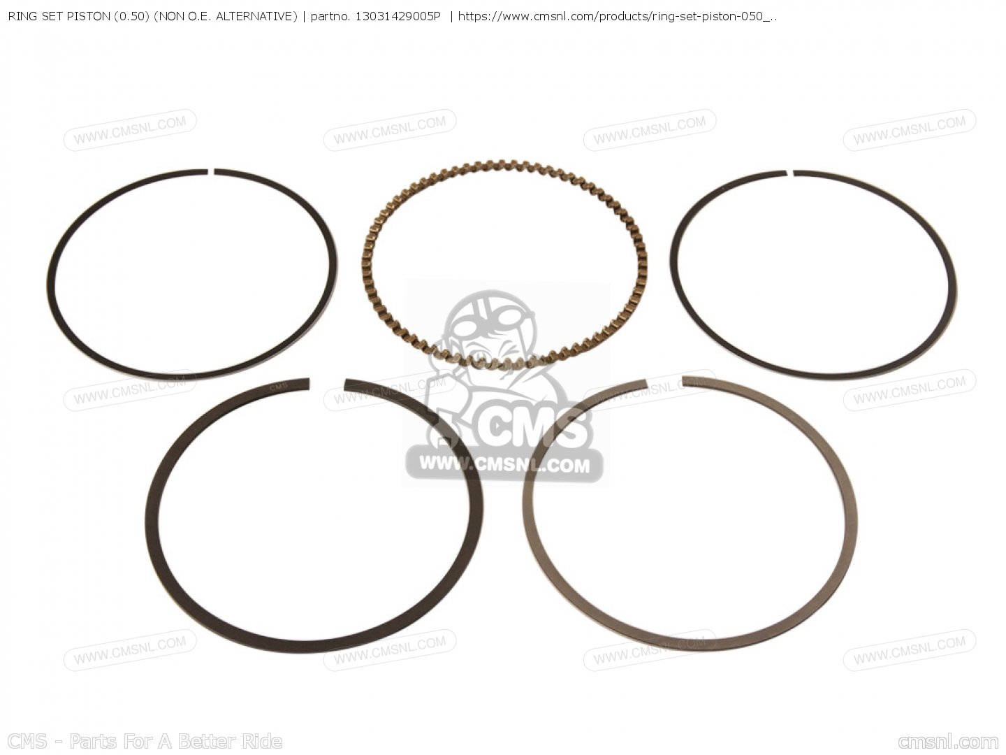 RING SET PISTON (0.50) for Honda - order at CMSNL