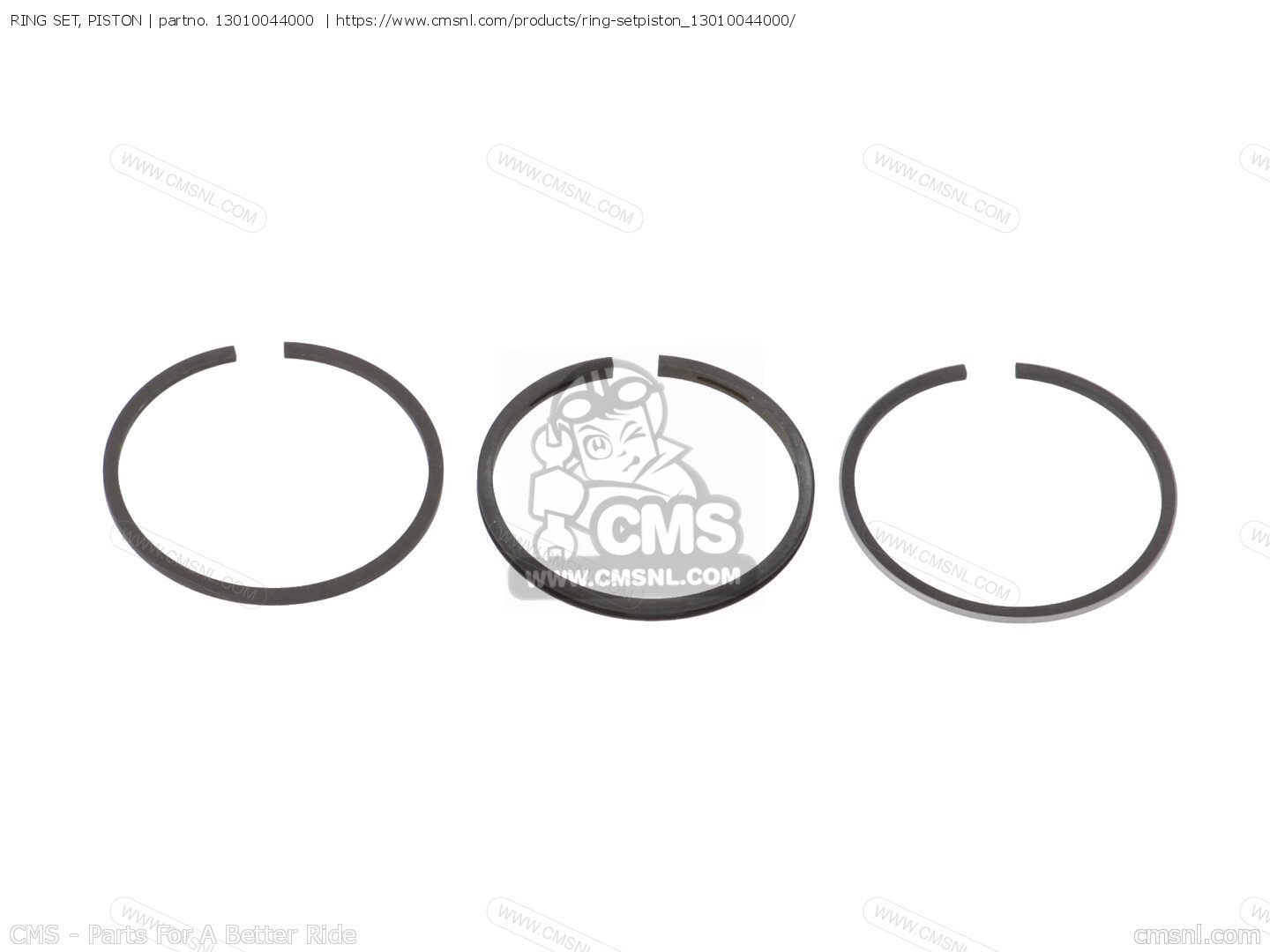 RING SET, PISTON STD for Honda - order at CMSNL