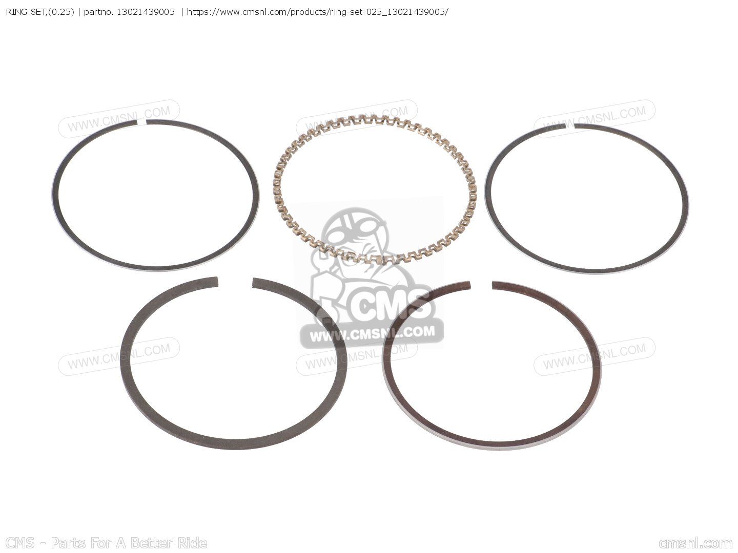 RING SET,(0.25) for Honda - order at CMSNL