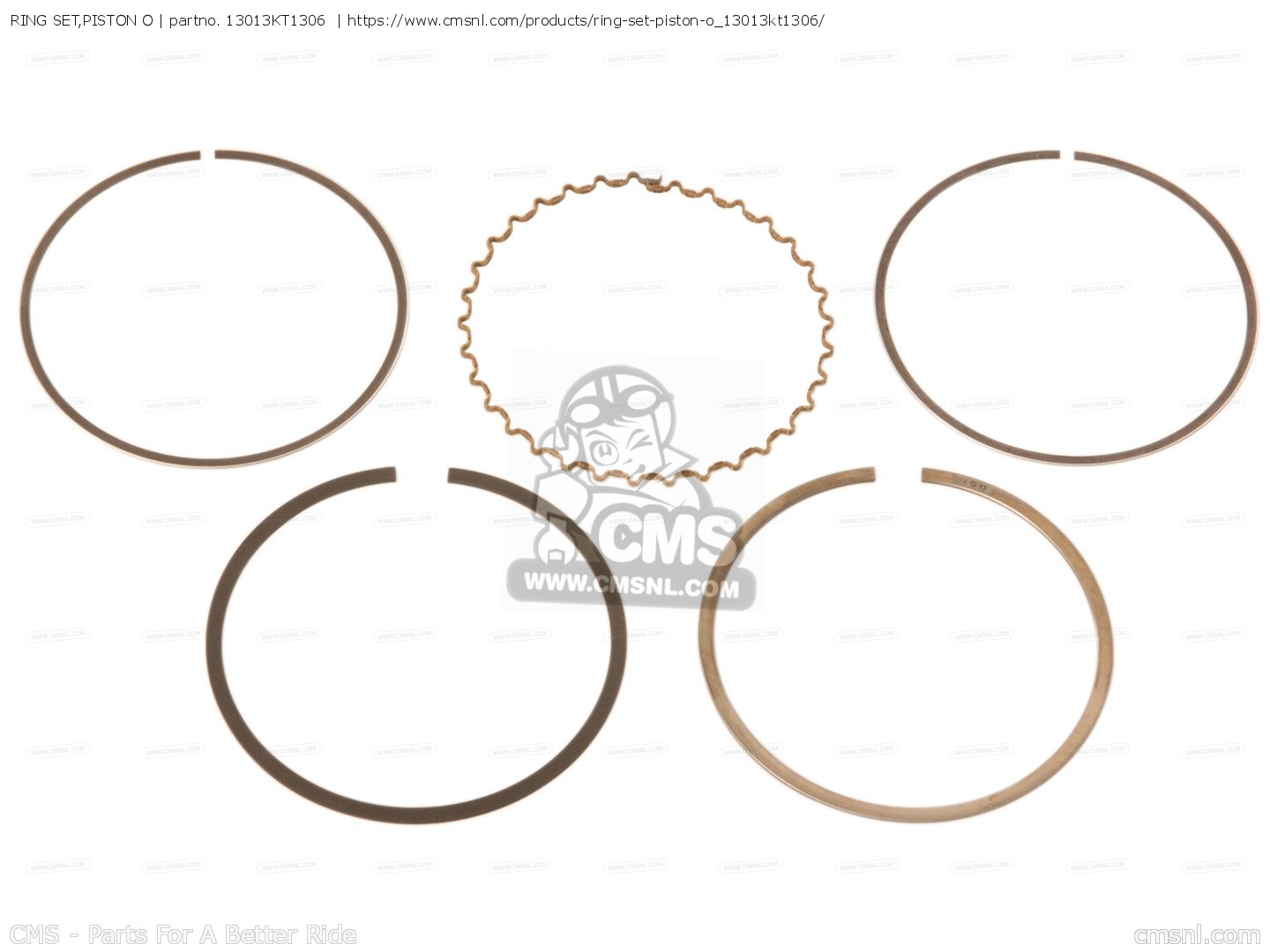 13013KT1306: RING SET,PISTON 0.50 Honda - buy the 13013-KT1-306 at CMSNL