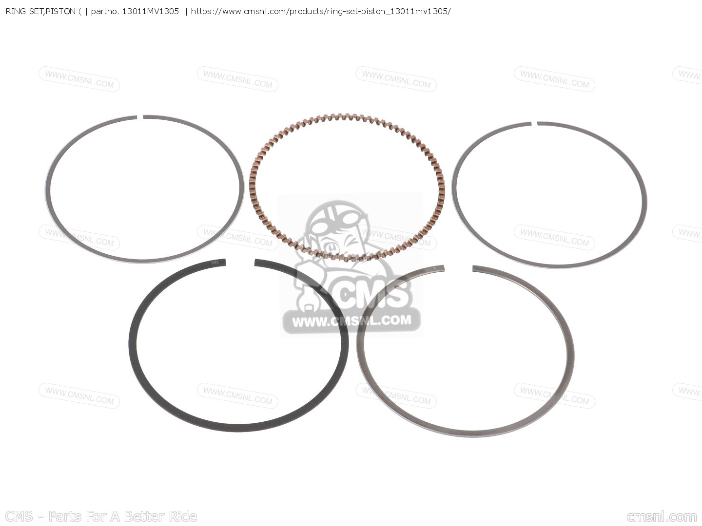 13011MV1305: RING SET,PISTON ( Honda - buy the 13011-MV1-305 at CMSNL