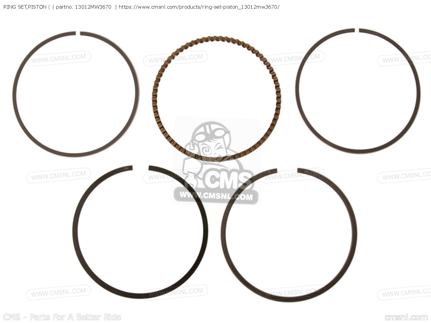 RING SET,PISTON ( for Honda - order at CMSNL