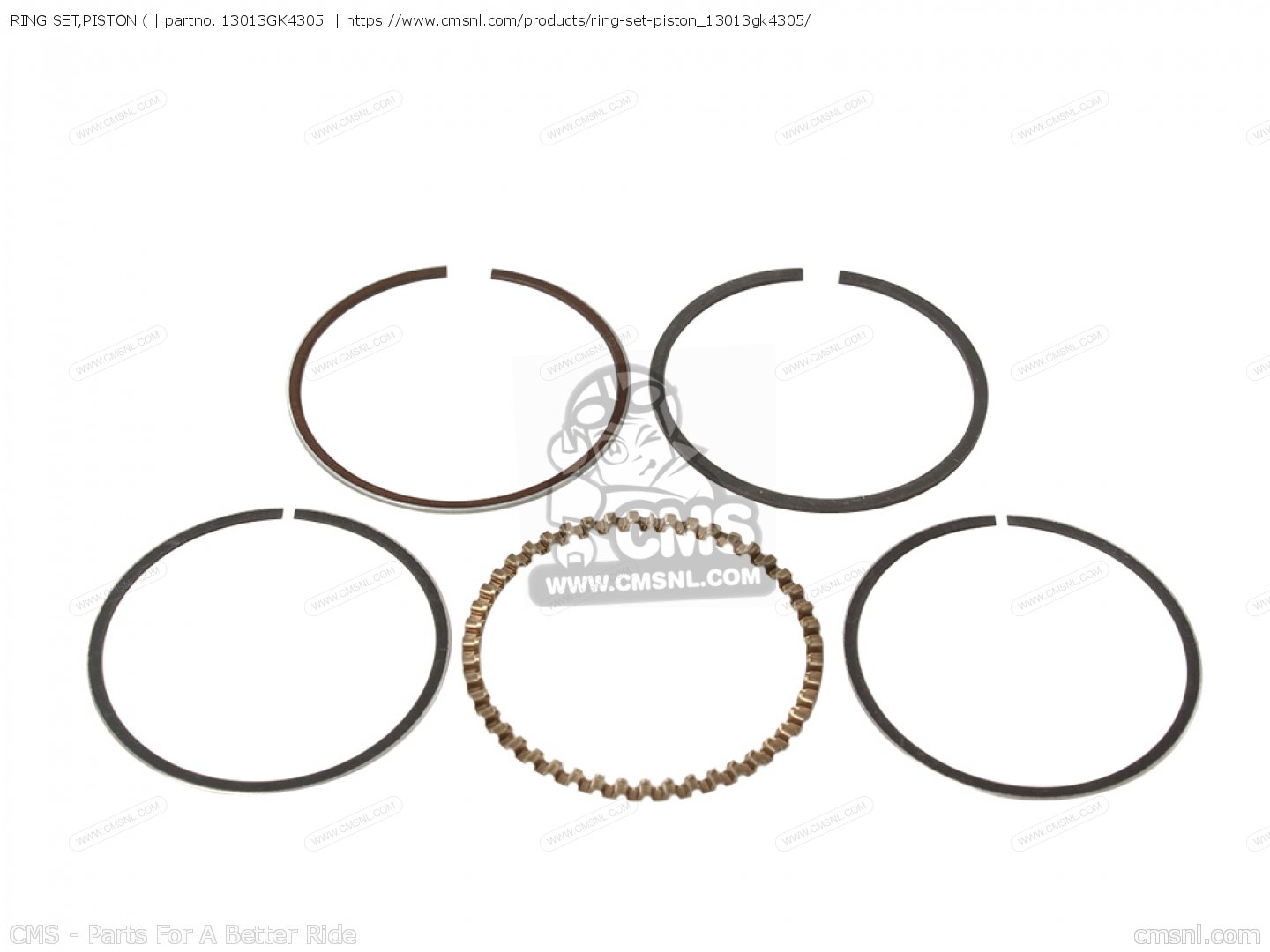 13013GK4305: RING SET,PISTON ( Honda - buy the 13013-GK4-305 at CMSNL