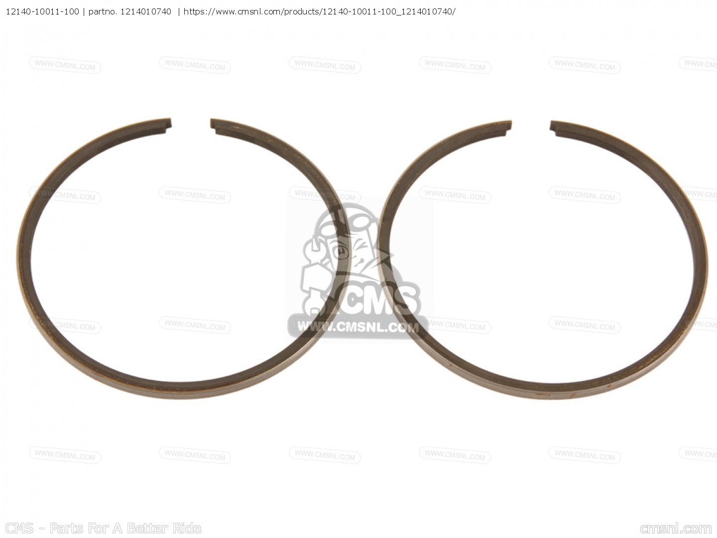 1214010740: Ring Set, Piston Suzuki - buy the 12140-10740 at CMSNL