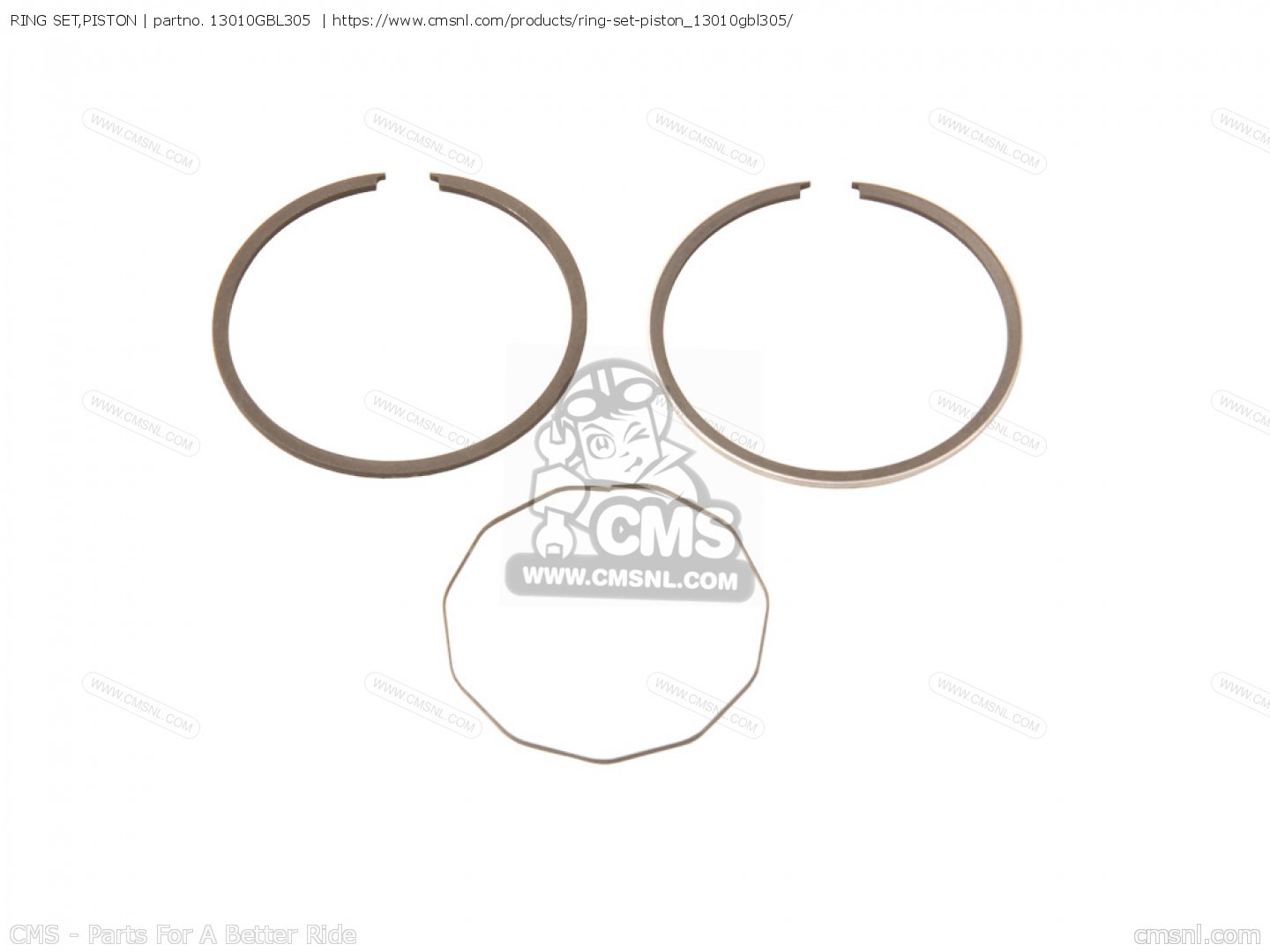 13010GBL305: Ring Set,piston Honda - buy the 13010-GBL-305 at CMSNL
