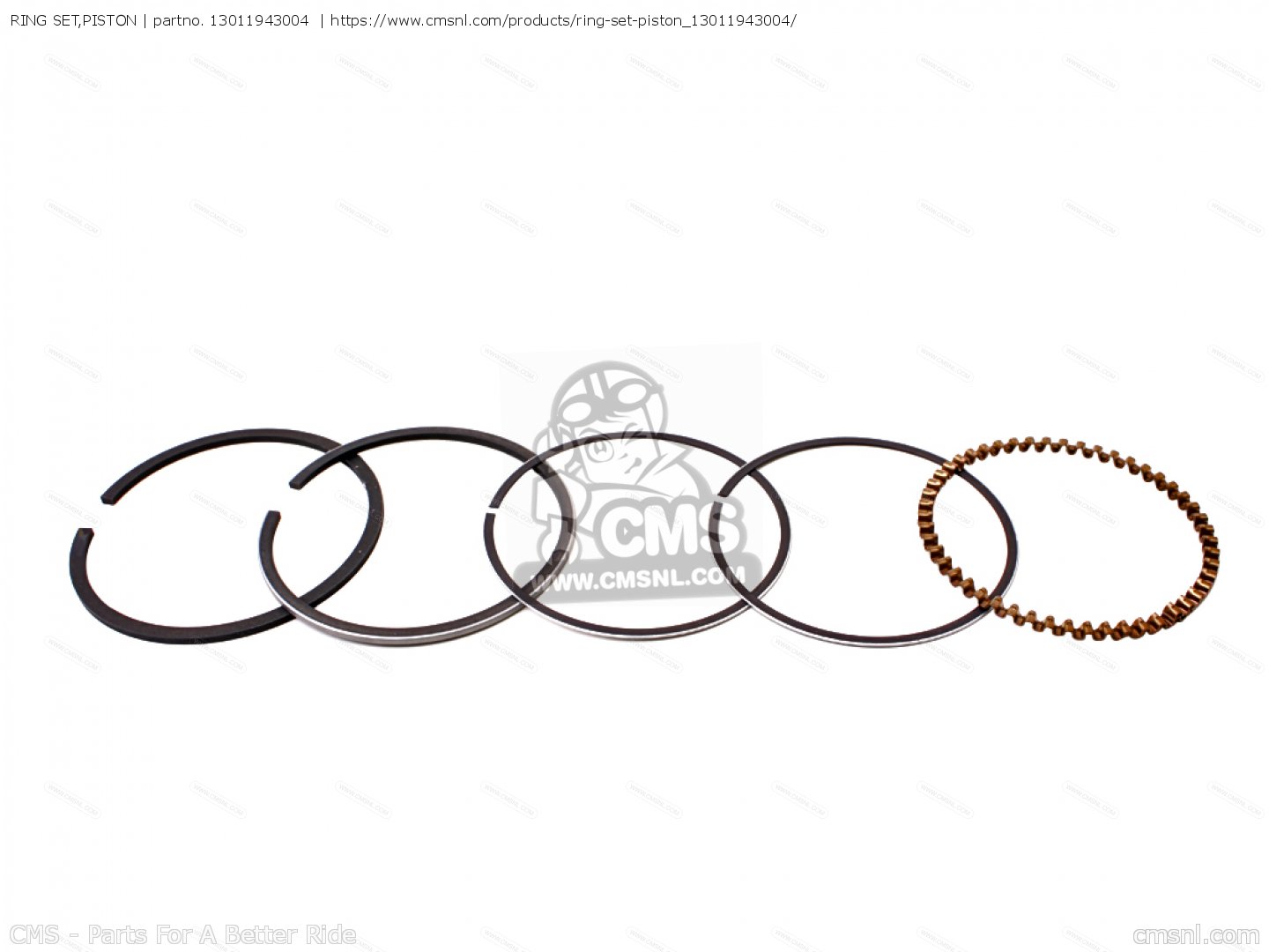 13011943004: RING SET,PISTON Honda - buy the 13011-943-004 at CMSNL
