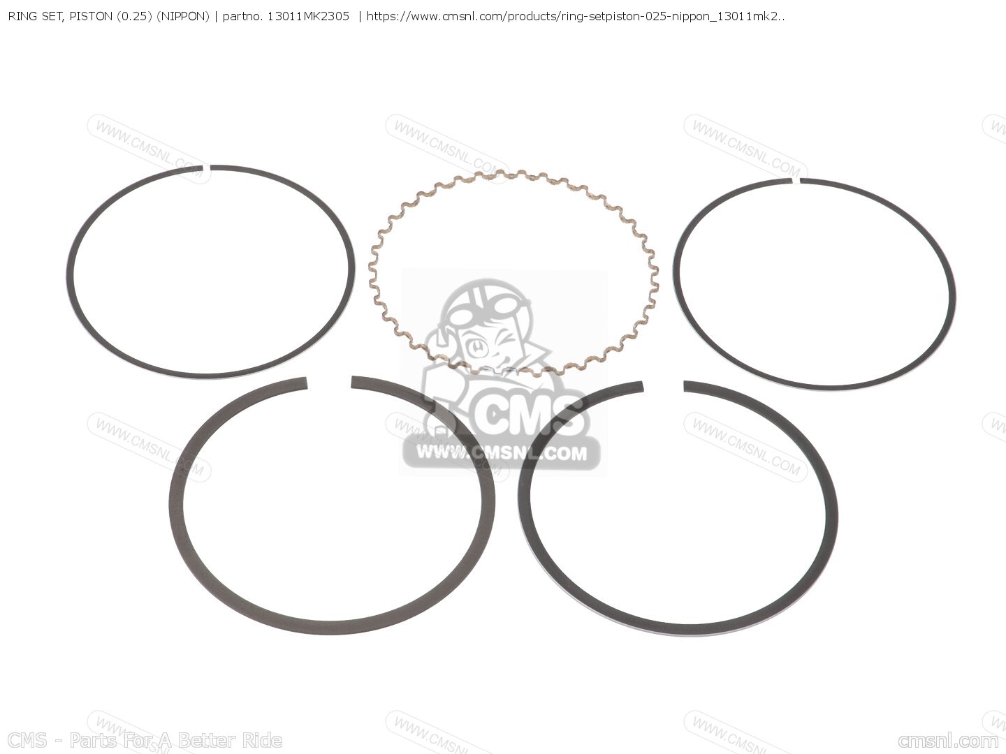 13011MK2305: Ring Set,piston ( Honda - buy the 13011-MK2-305 at CMSNL