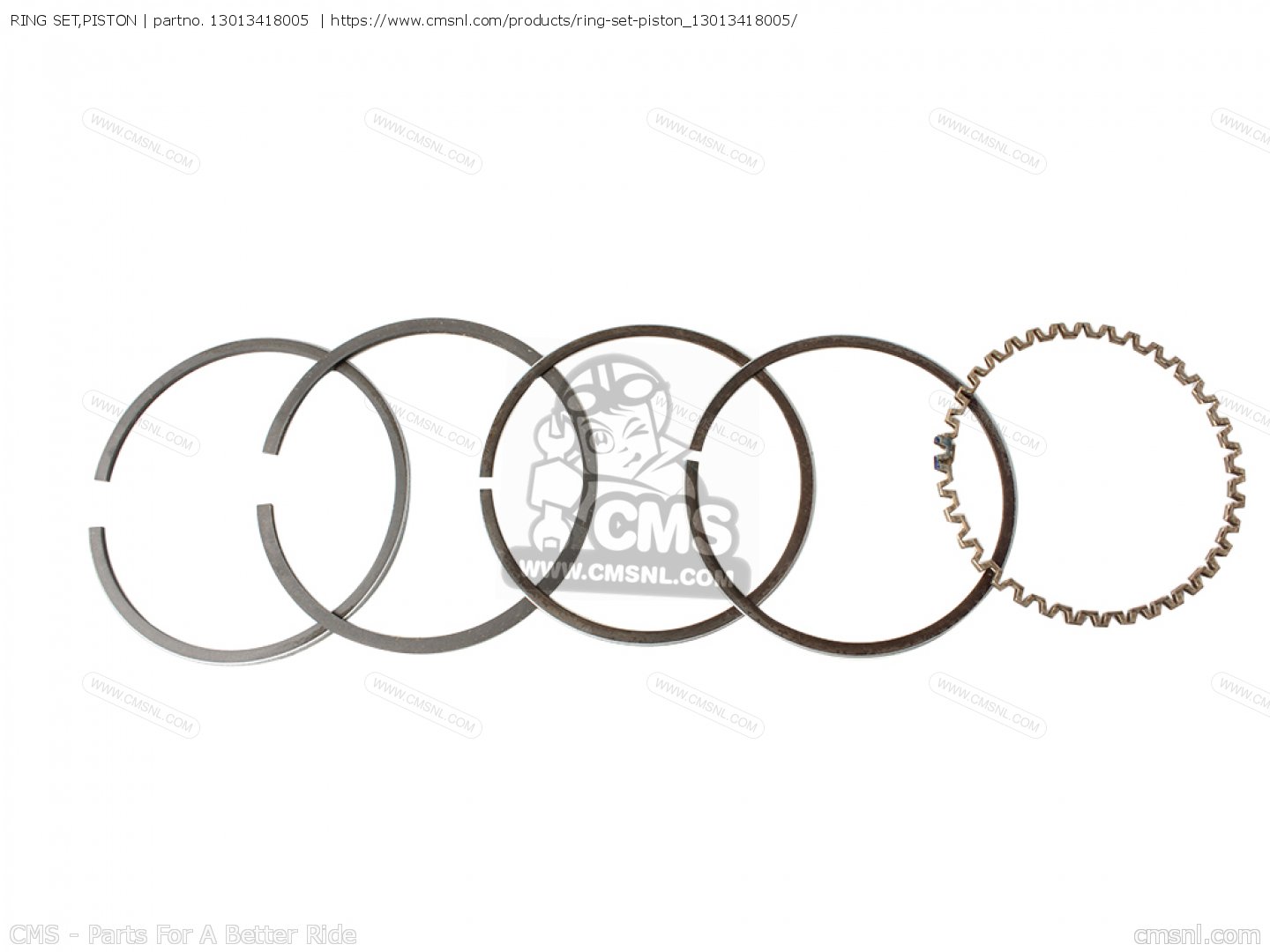 13013418005: RING SET,PISTON Honda - buy the 13013-418-005 at CMSNL