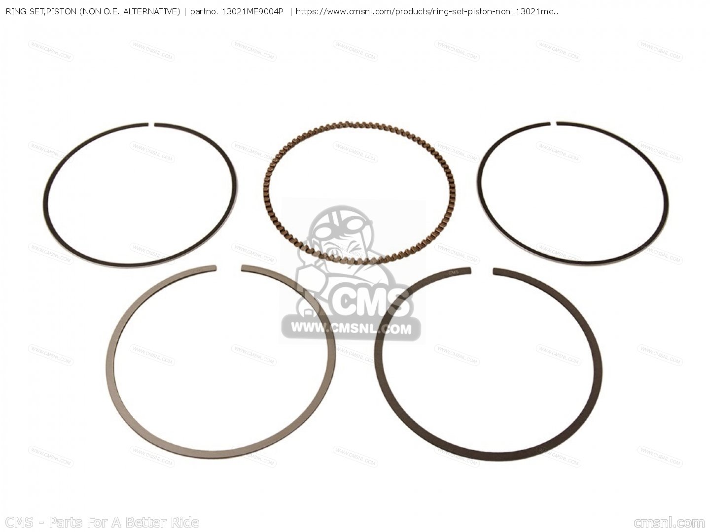 13021ME9004P: RING SET,PISTON Honda - buy the 13021-ME9-004P at CMSNL