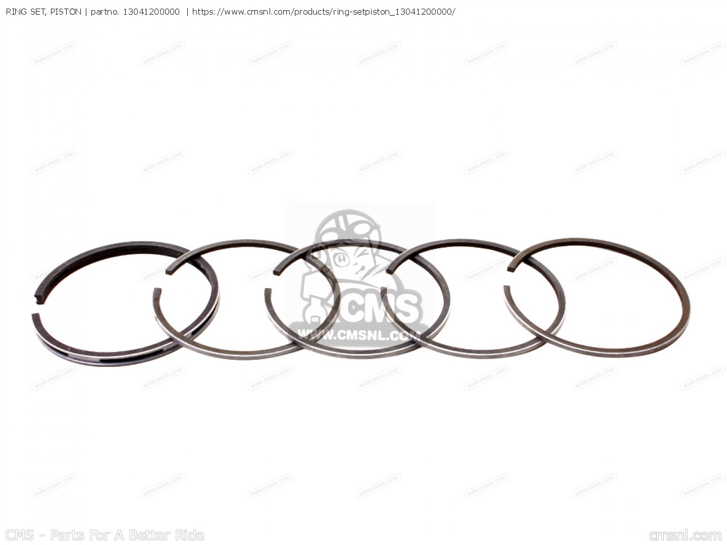 13041200000: Ring Set, Piston Honda - buy the 13041-200-000 at CMSNL