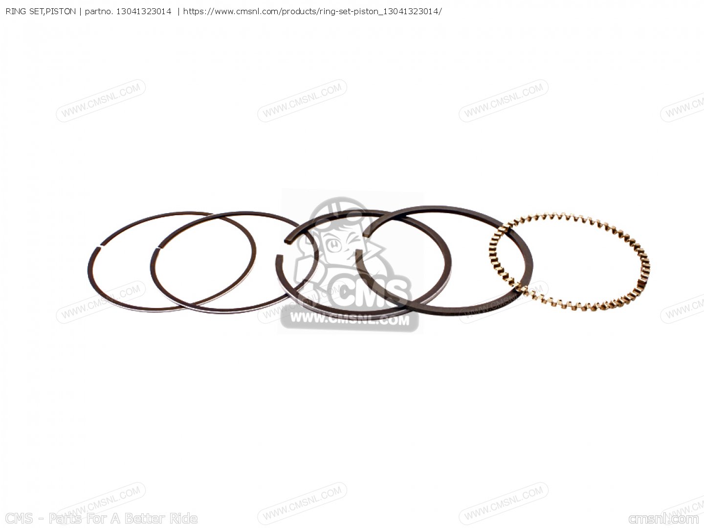 13041323014: RING SET,PISTON Honda - buy the 13041-323-014 at CMSNL