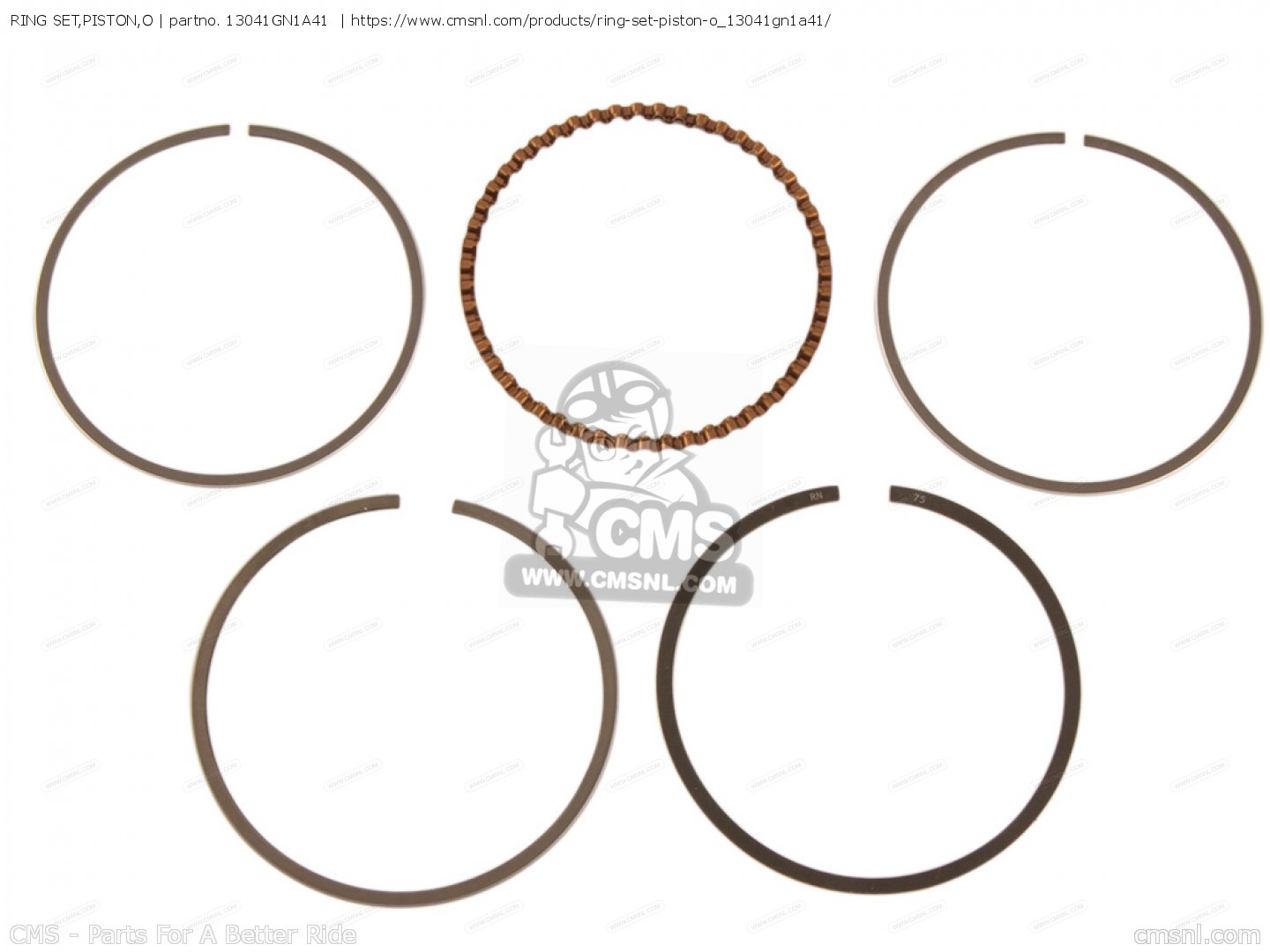 13041GN1A41: RING SET,PISTON,O Honda - buy the 13041-GN1-A41 at CMSNL