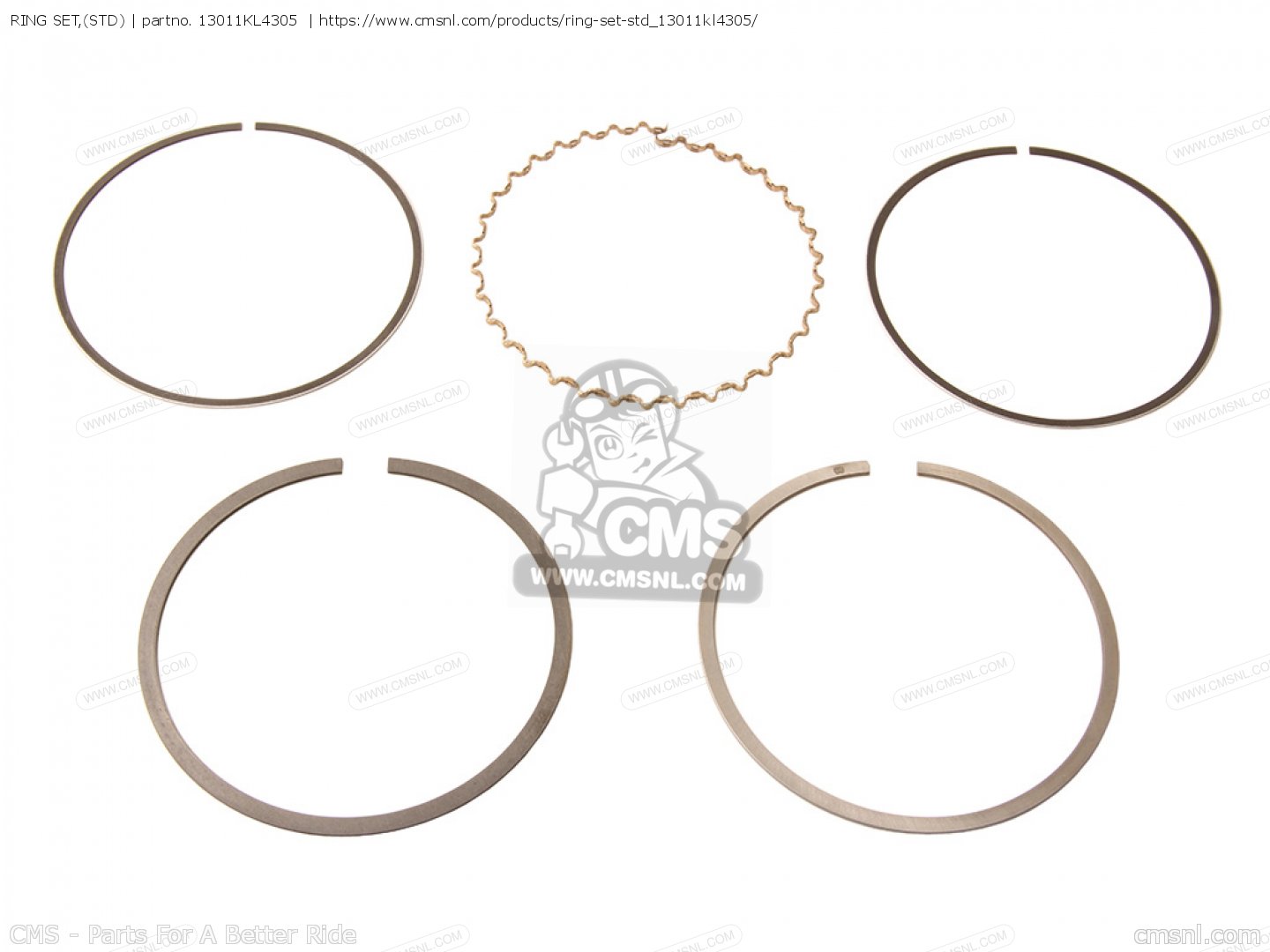 13011KL4305: RING SET,(STD) Honda - buy the 13011-KL4-305 at CMSNL