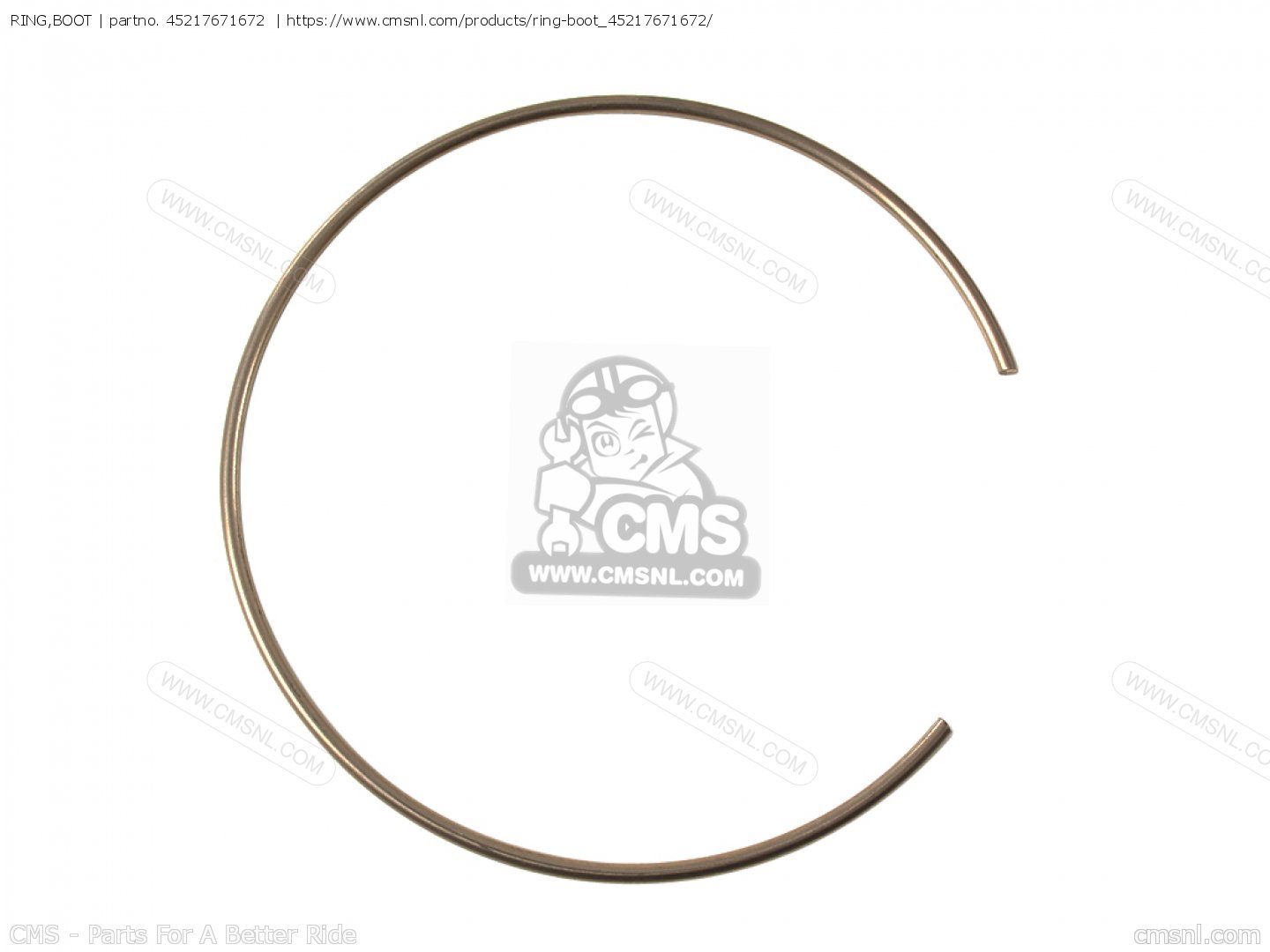 45217671672: RING,BOOT Honda - buy the 45217-671-672 at CMSNL