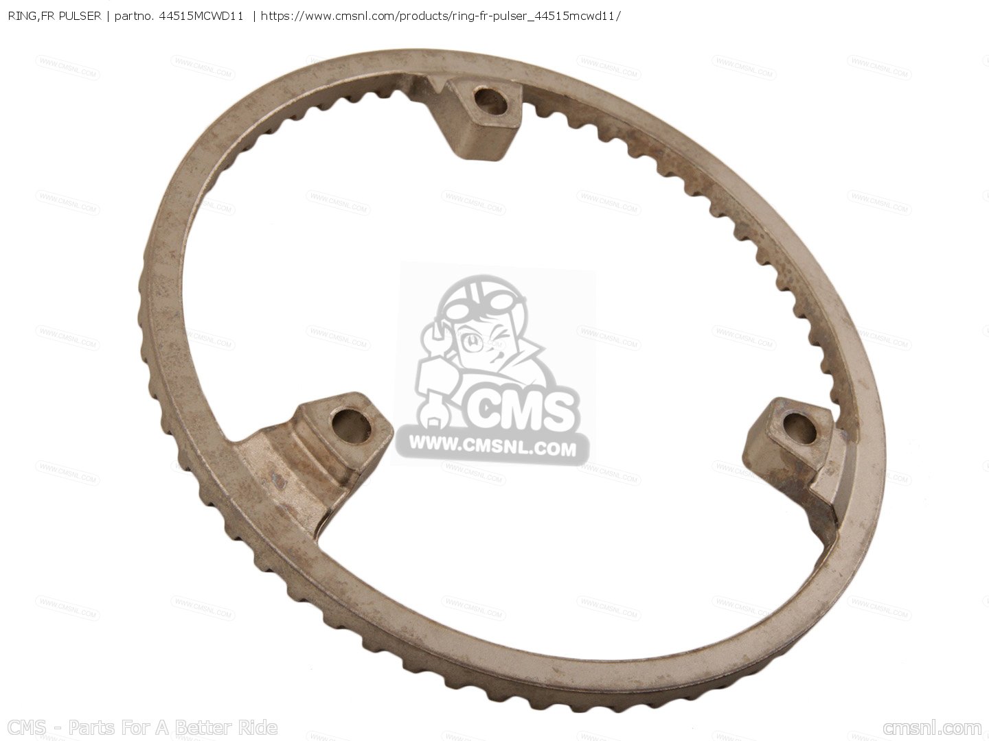 44515MCWD11: RING,FR PULSER Honda - buy the 44515-MCW-D11 at CMSNL