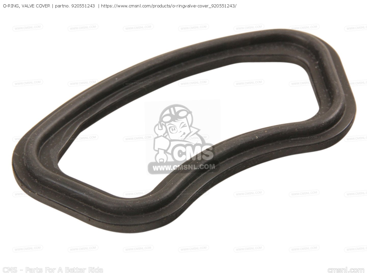 920551243: RING-O,VALVE COVER Kawasaki - buy the 92055-1243 at CMSNL