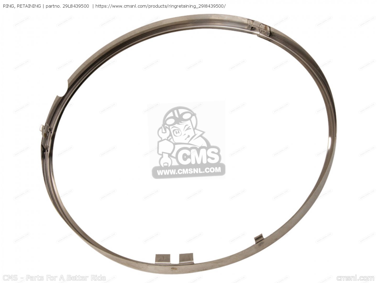 29L8439500: Ring, Retaining Yamaha - buy the 29L-84395-00 at CMSNL