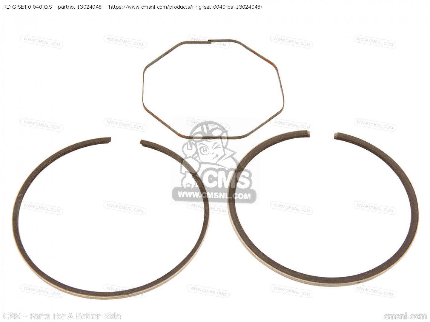 13024048: RING-SET-PISTON LL,O/ Kawasaki - buy the 13024048 at CMSNL