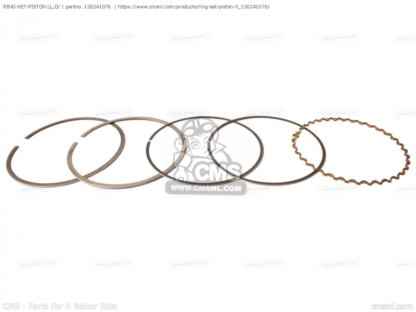 130241076: RING-SET-PISTON LL,O/ Kawasaki - buy the 13024-1076 at CMSNL