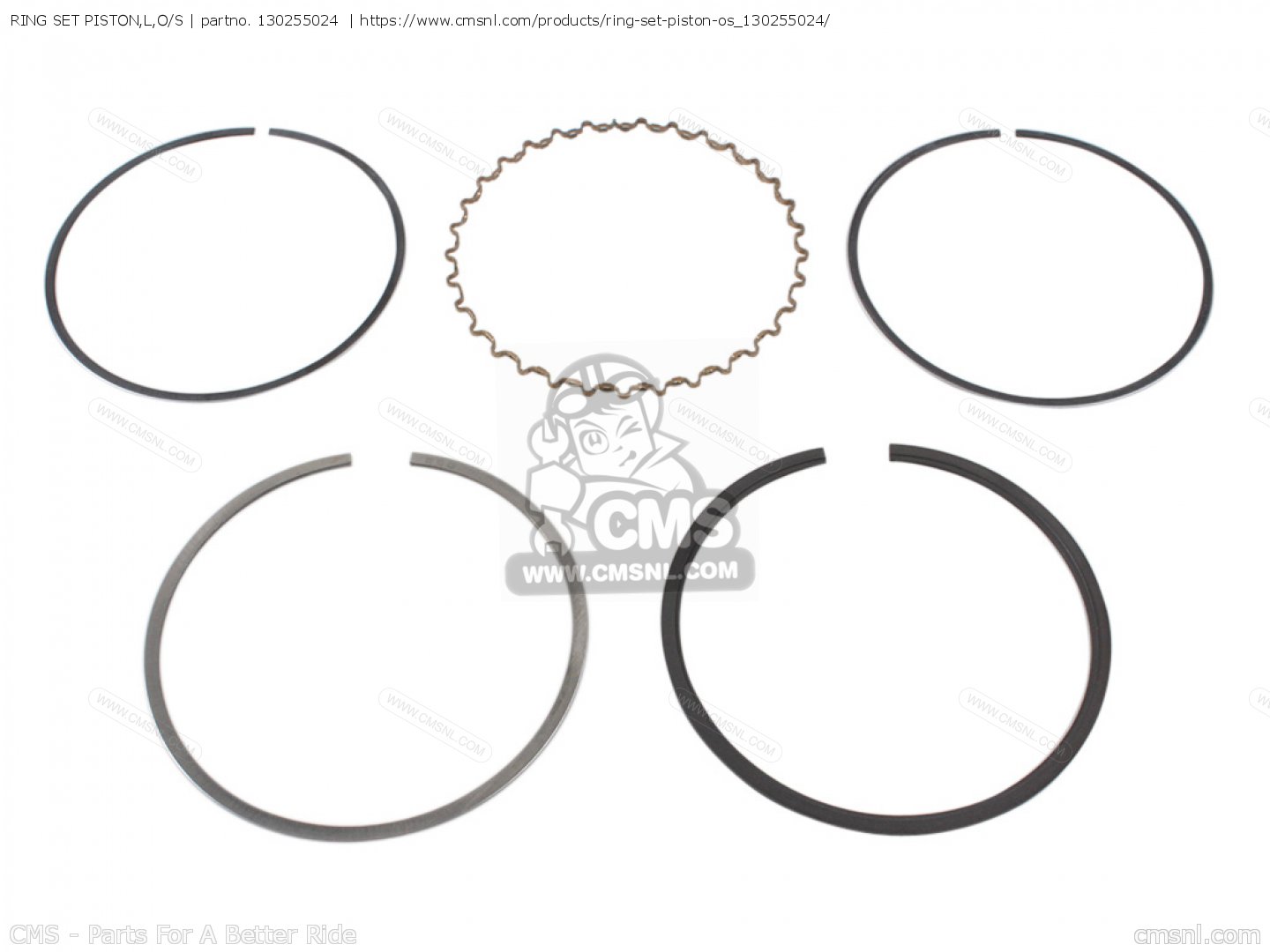 RING-SET-PISTON L,O/S for Kawasaki - order at CMSNL