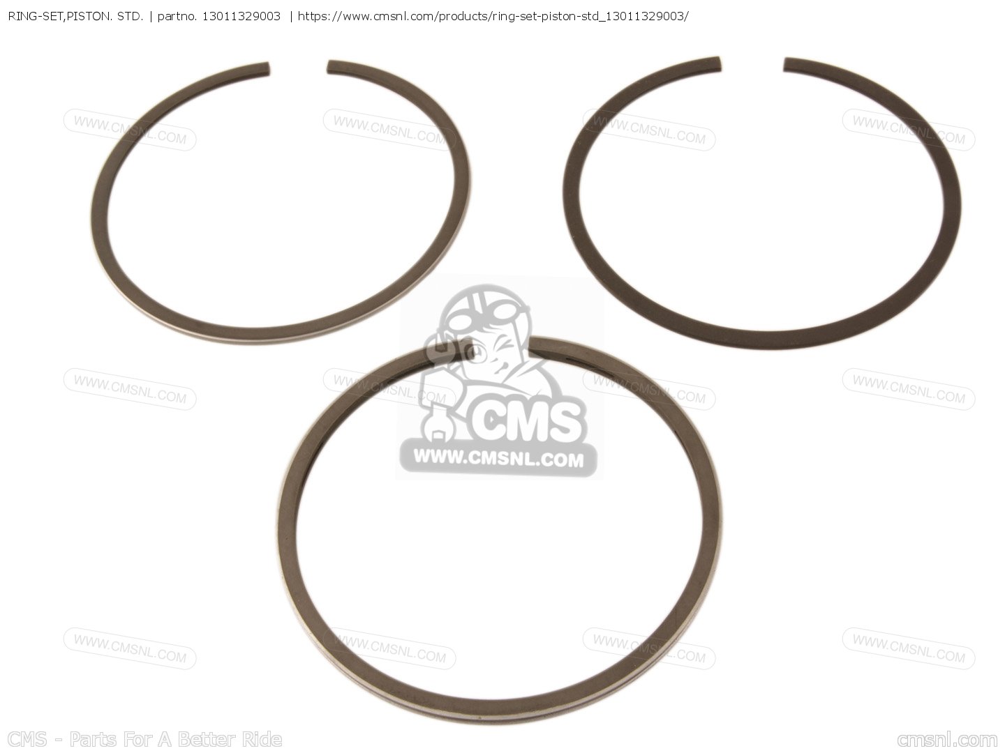RING-SET,PISTON. STD. for Honda - order at CMSNL