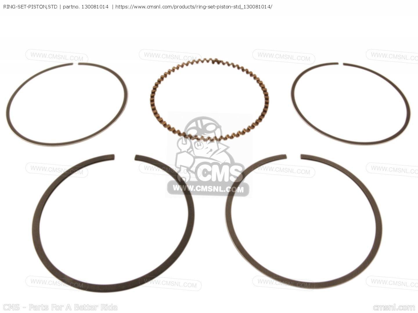 130081014: RING-SET-PISTON,STD Kawasaki - buy the 130081014 at CMSNL