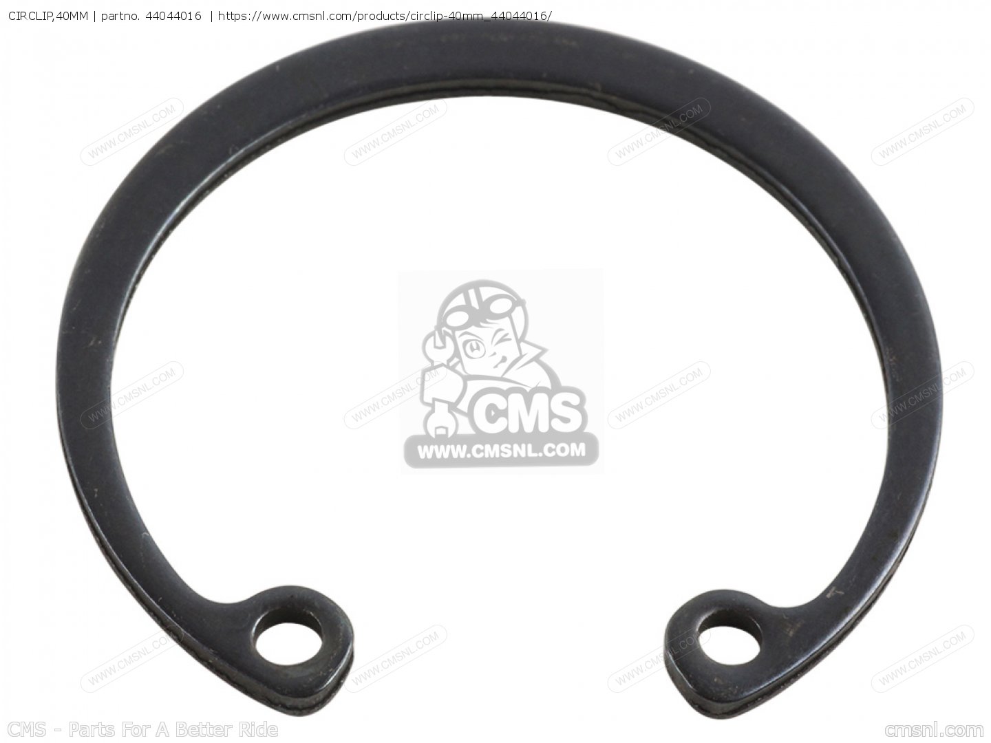 44044016: RING-SNAP,40MM Kawasaki - buy the 44044-016 at CMSNL