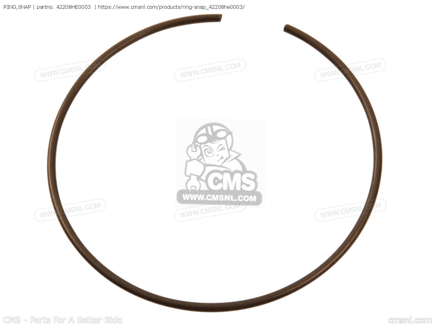 42208HE0003: Ring,snap Honda - buy the 42208-HE0-003 at CMSNL